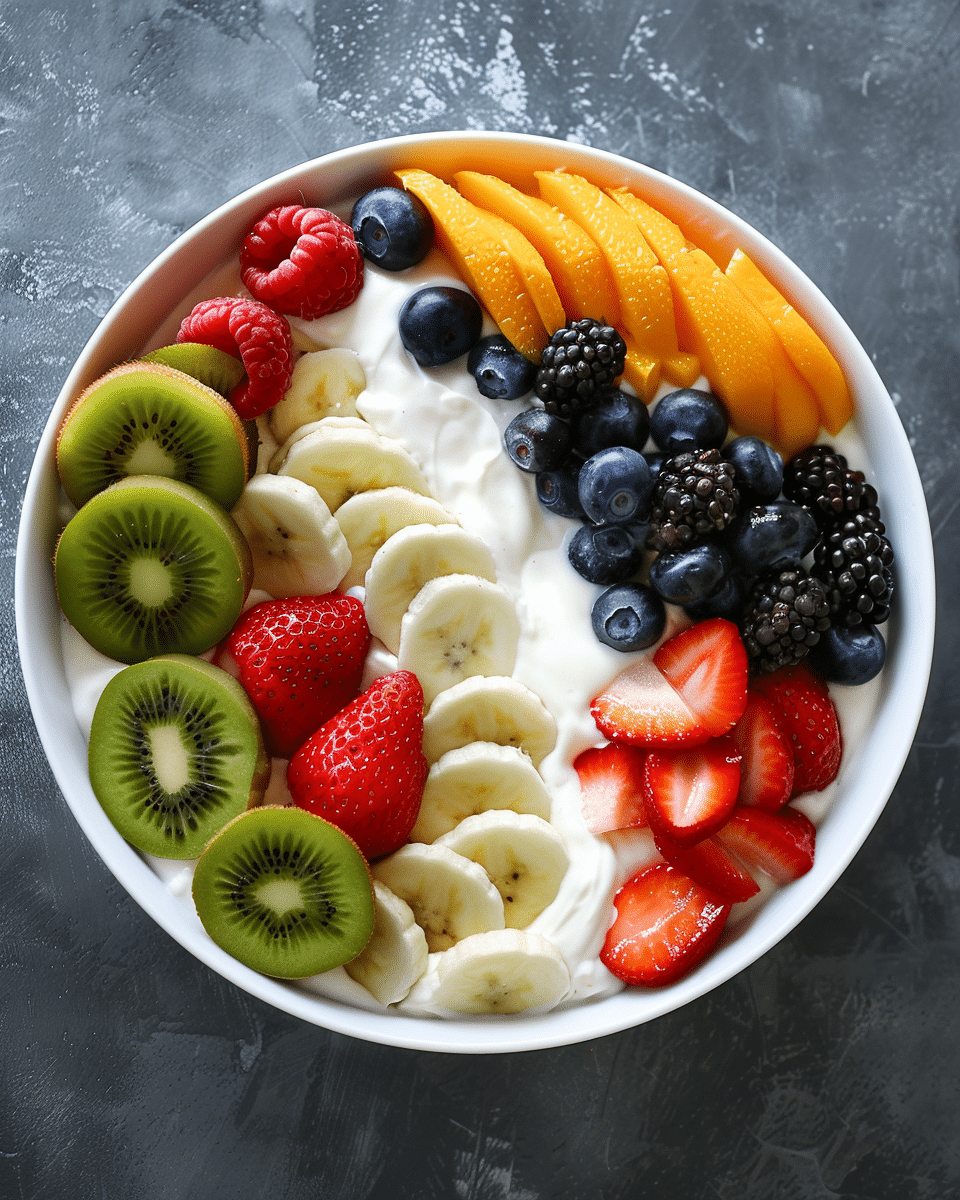 Creamy Mixed Fruit Bowl - Cooking With Blog