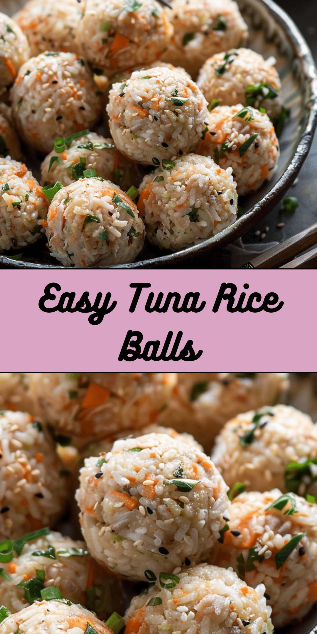 Easy Tuna Rice Balls - Cooking With Blog