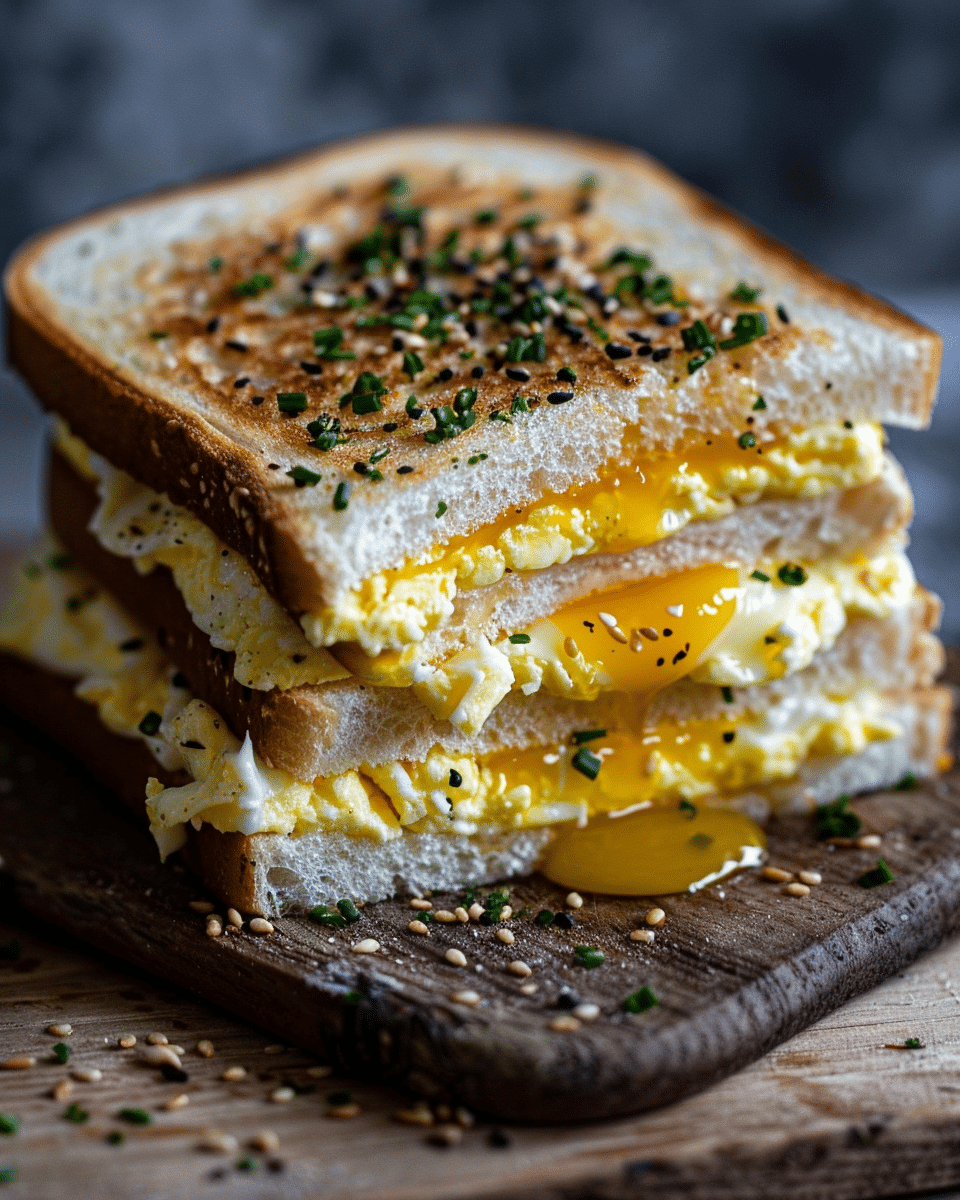 Japanese Egg Sandwich (Tamago Sando) - Cooking With Blog