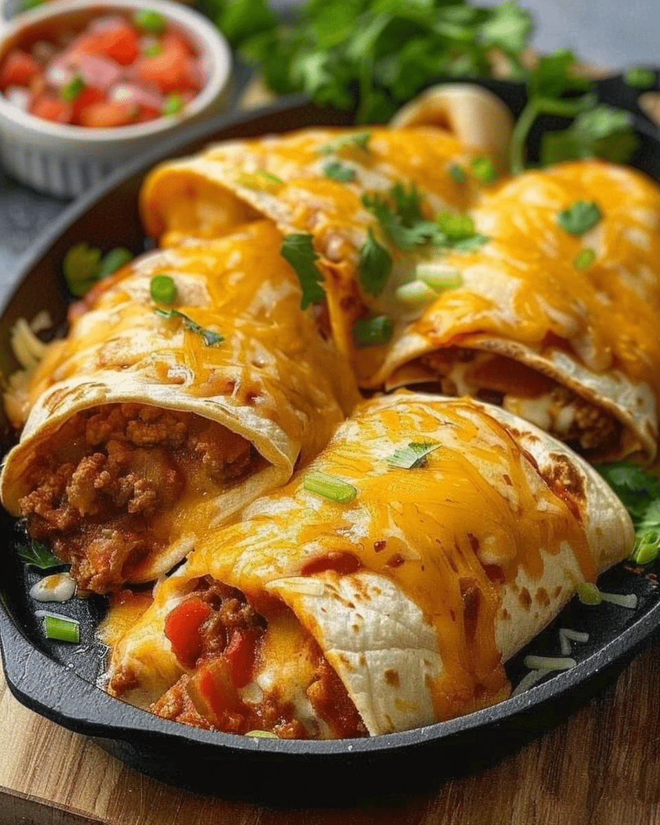 Loaded Cheesy Pocket Tacos - Cooking With Blog