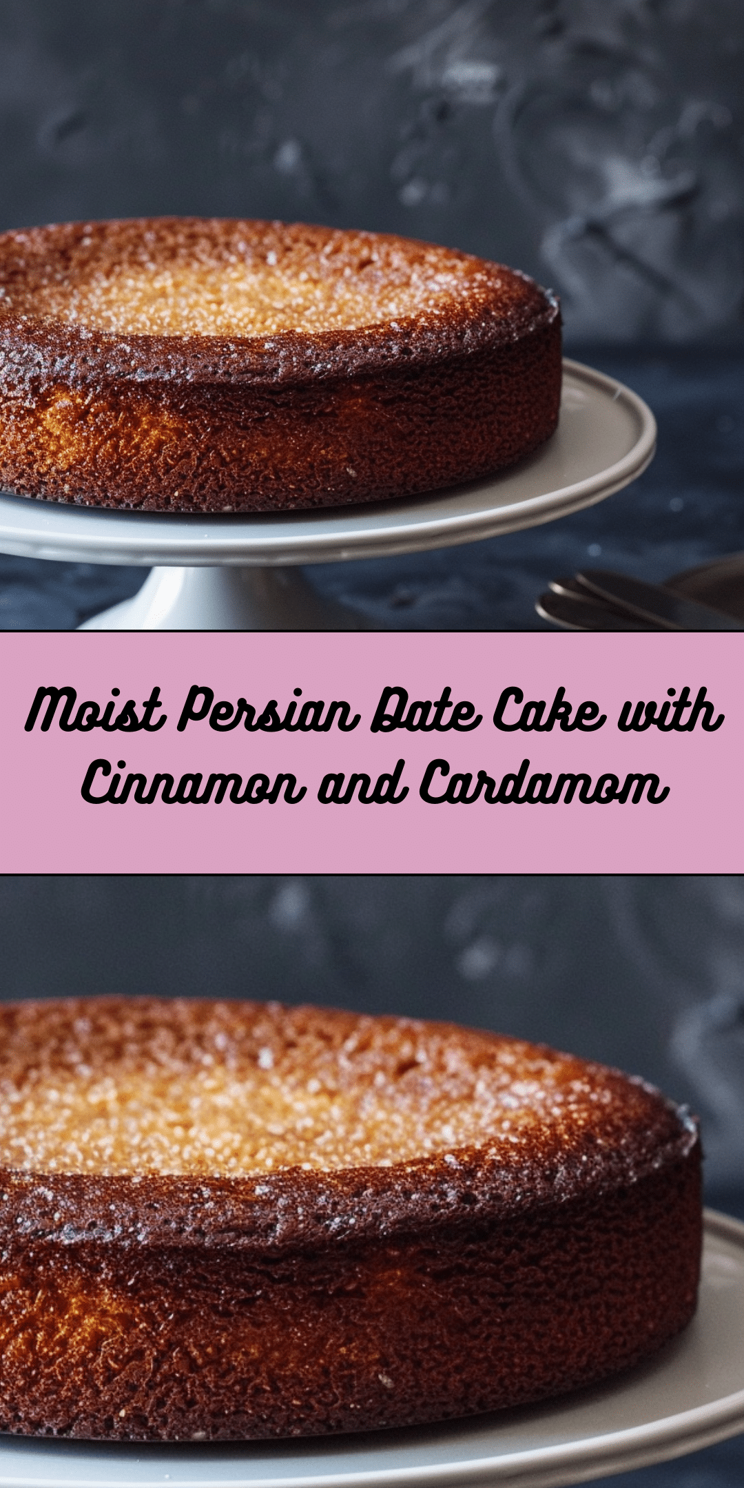 Moist Persian Date Cake with Cinnamon and Cardamom - Cooking With Blog