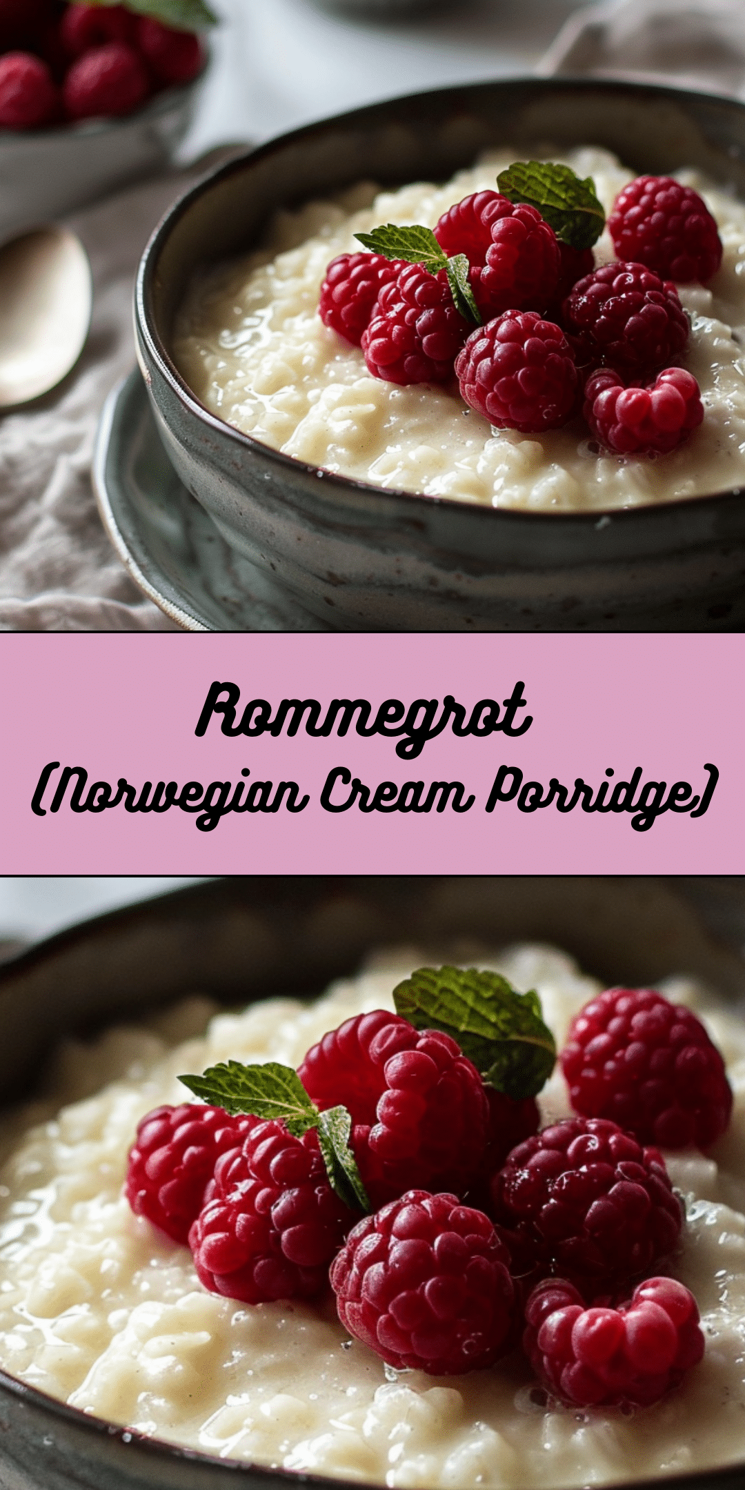 Rommegrot (Norwegian Cream Porridge) - Cooking With Blog
