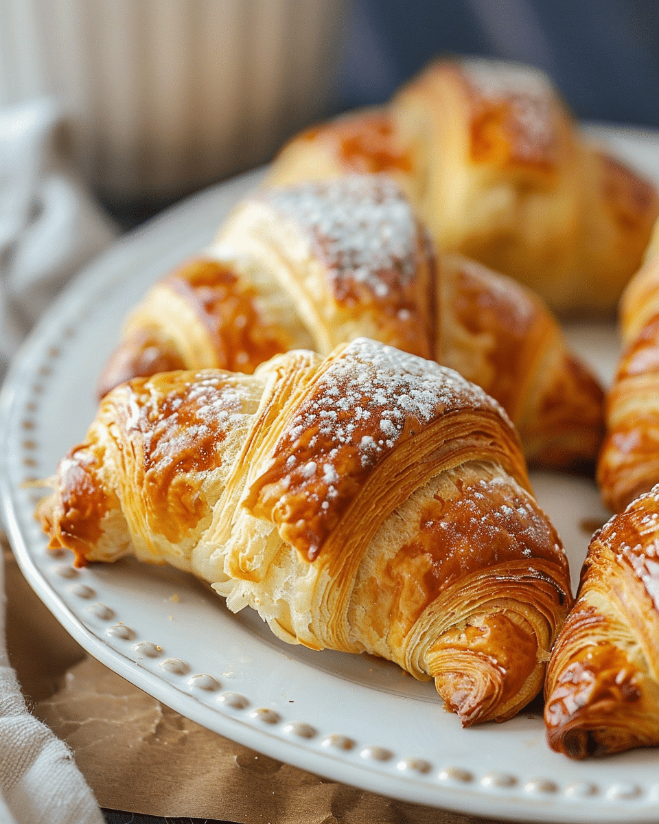 Buttery Homemade Croissants - Cooking With Blog
