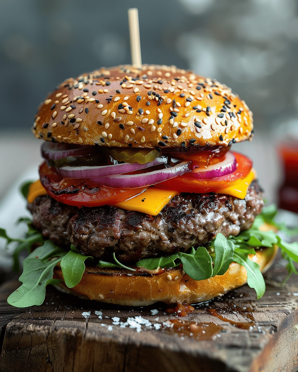 Classic Juicy Beef Burgers - Cooking With Blog