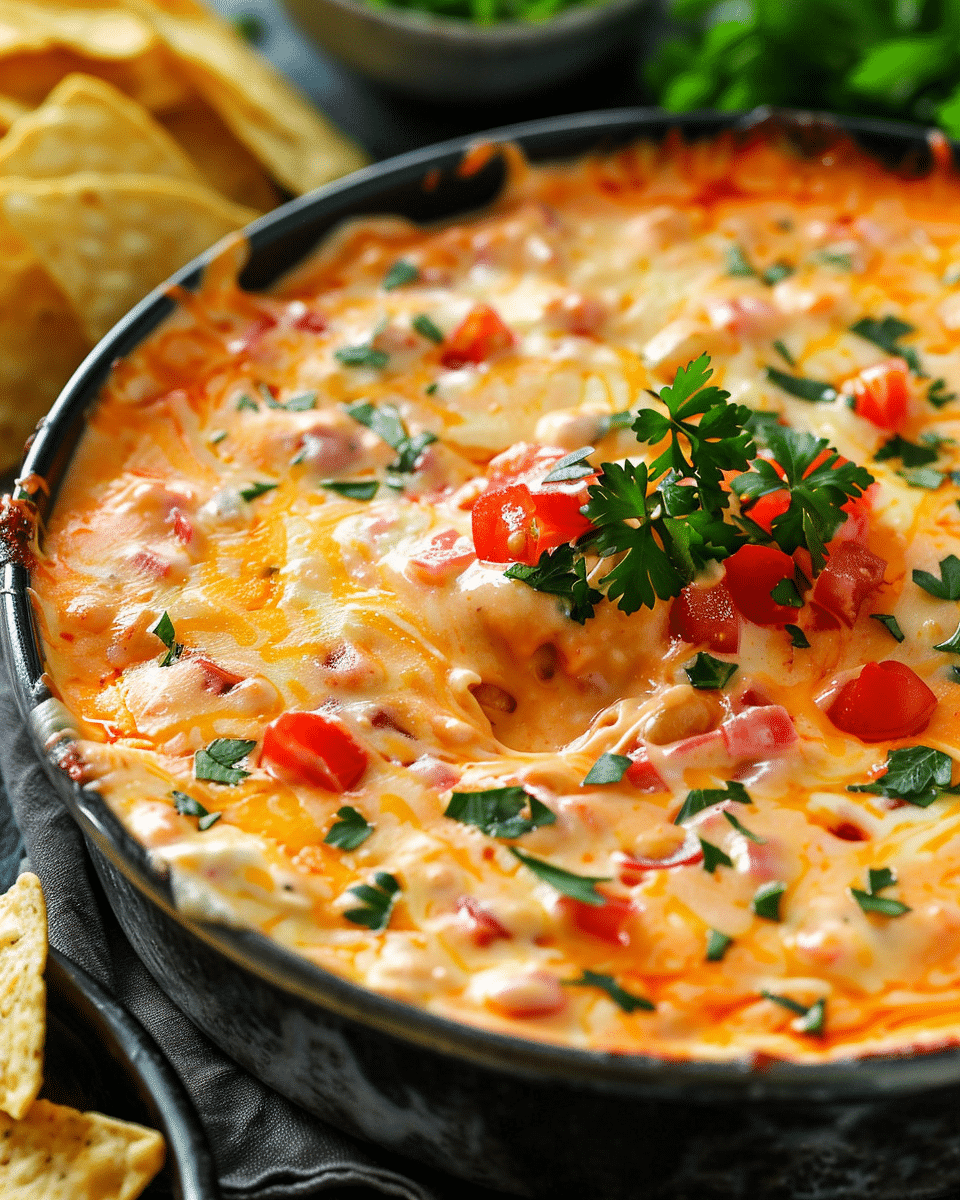 Creamy 3‑Ingredient Rotel Party Dip - Cooking With Blog