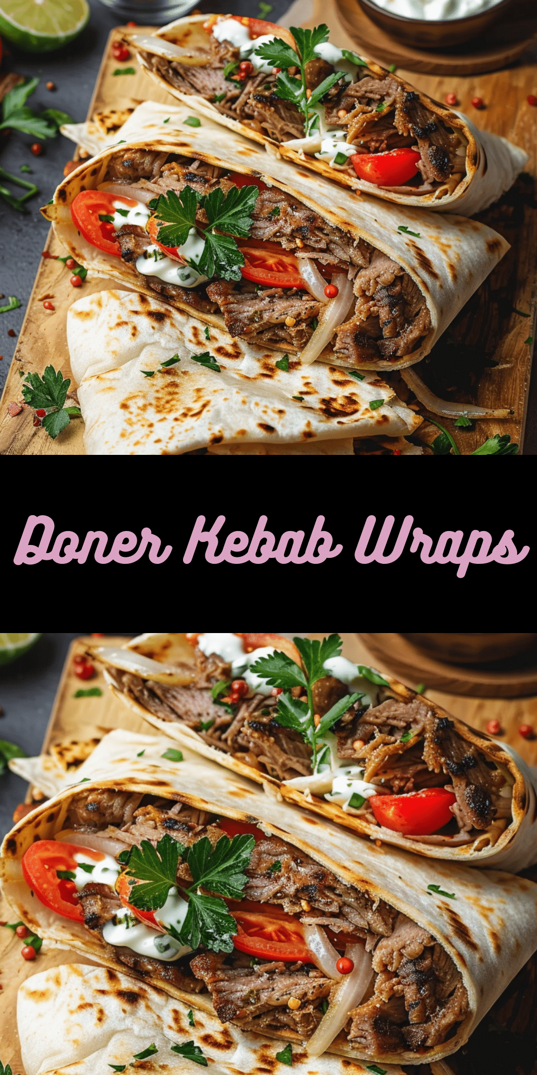 Doner Kebab Wraps - Cooking With Blog