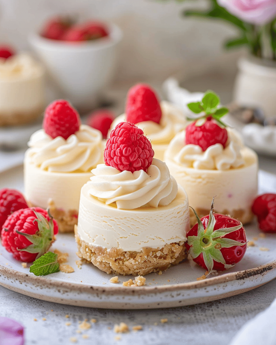 Easter No‑Bake Mini Cheesecakes - Cooking With Blog