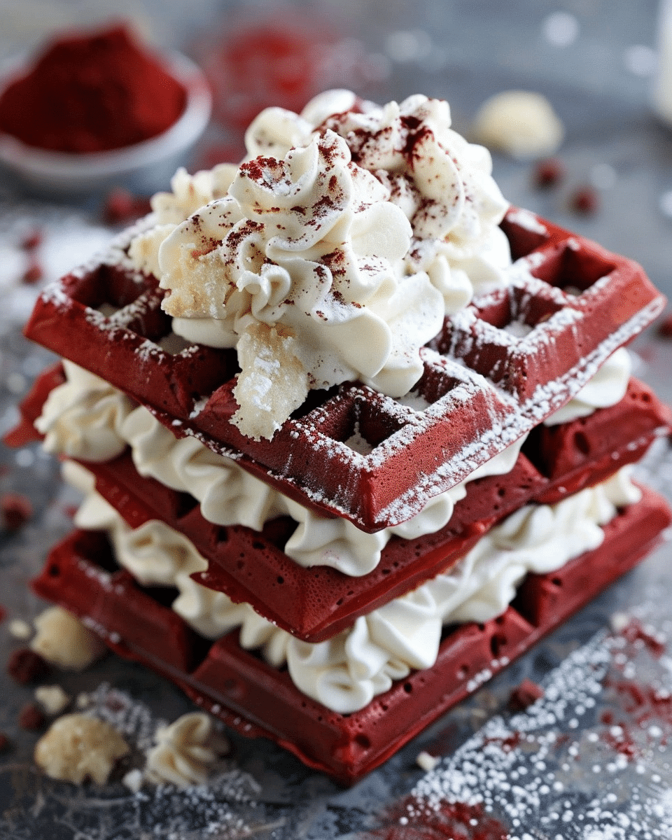 Red Velvet Waffles - Cooking With Blog