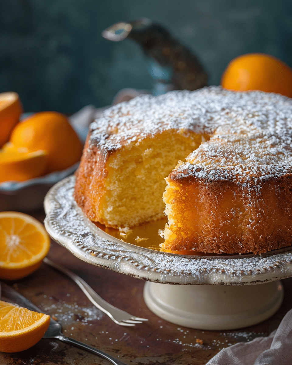 Zesty Persian Orange Cake with Sweet Fragrant Syrup - Cooking With Blog