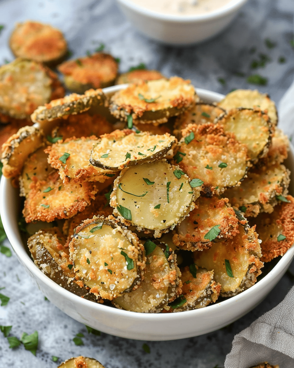 Air Fryer Fried Pickles - Cooking With Blog