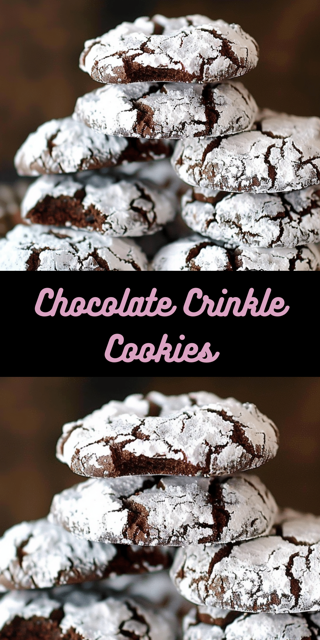 Chocolate Crinkle Cookies - Cooking With Blog