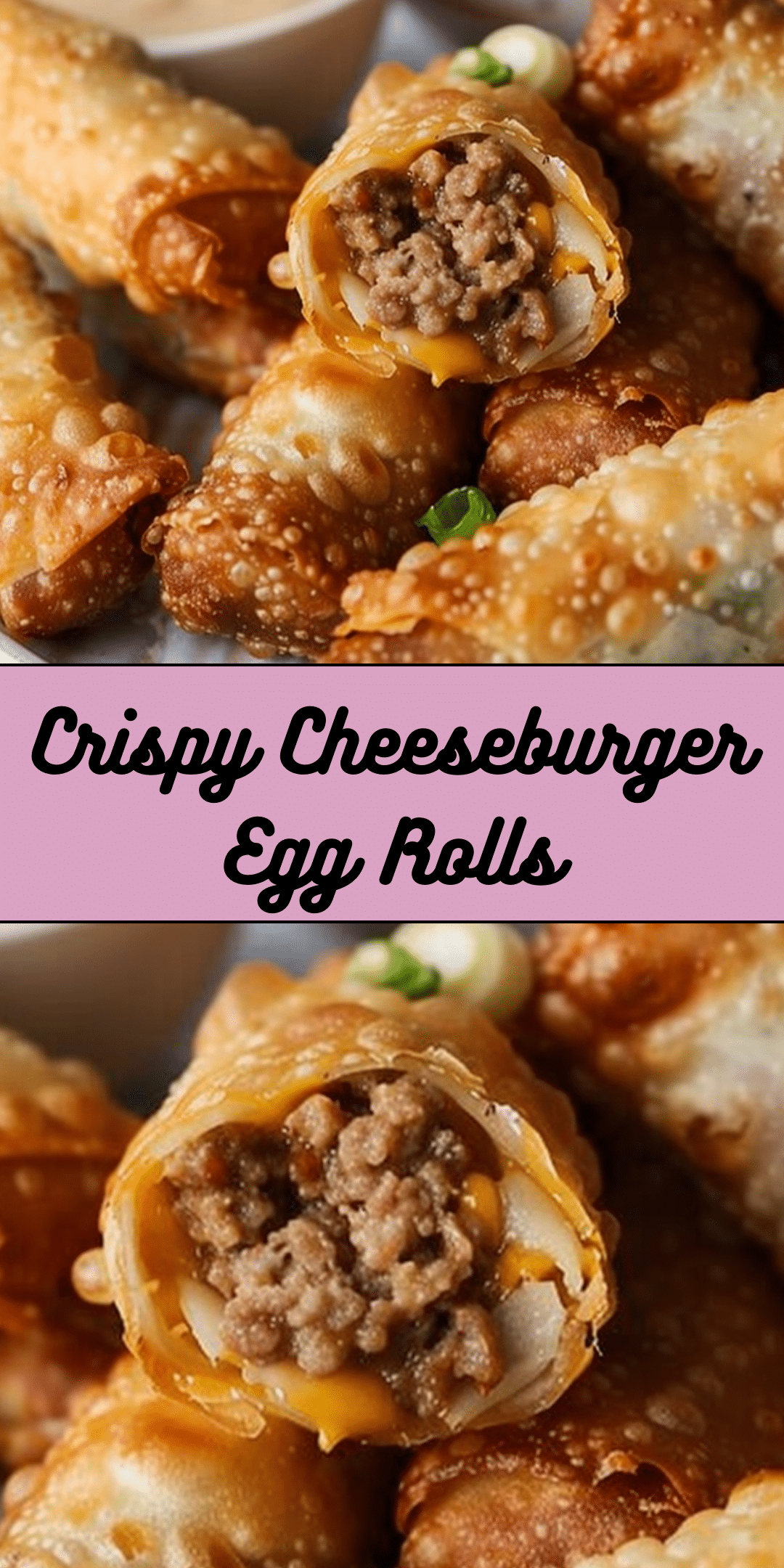 Crispy Cheeseburger Egg Rolls - Cooking With Blog