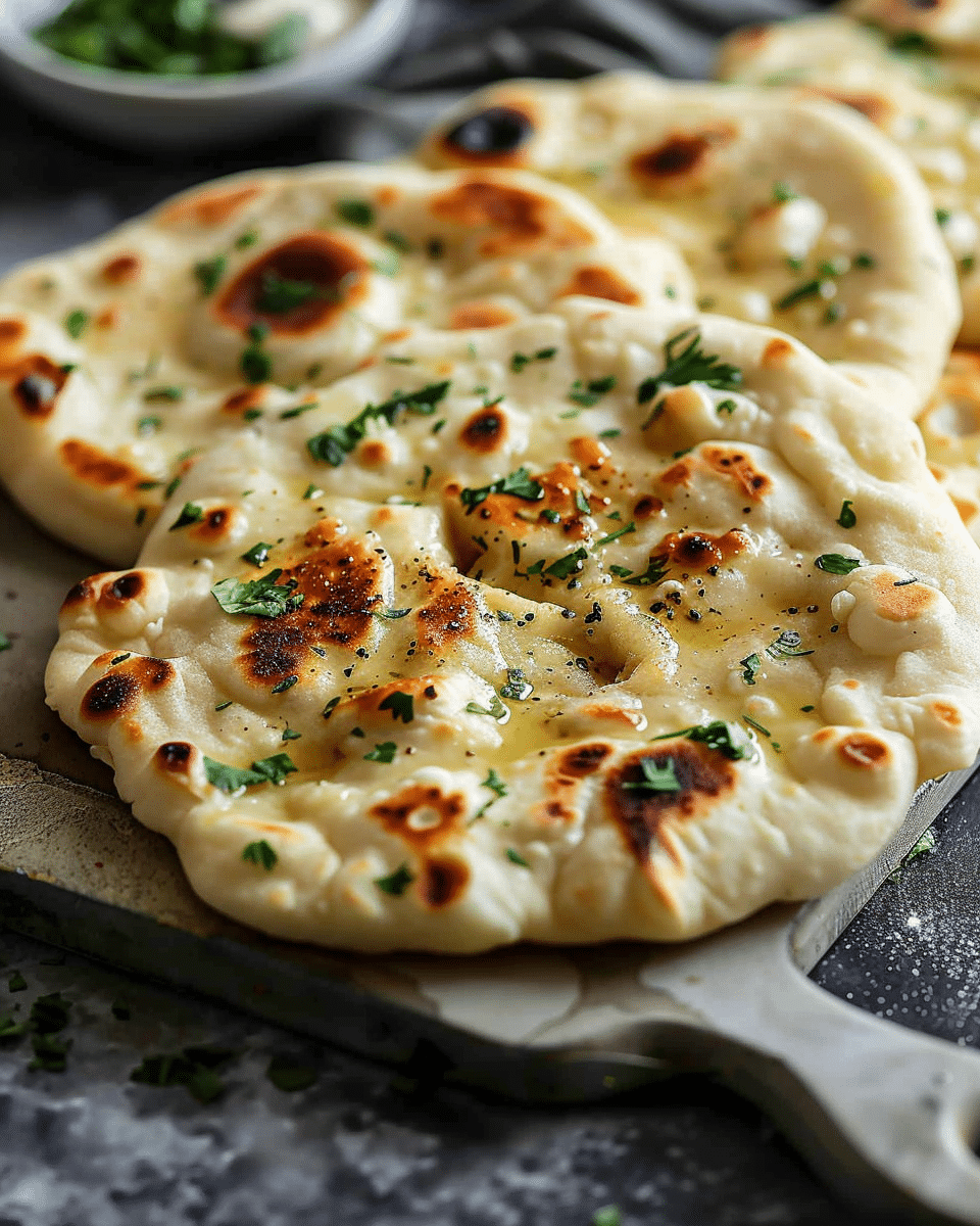 Garlic Naan Bread - Cooking With Blog