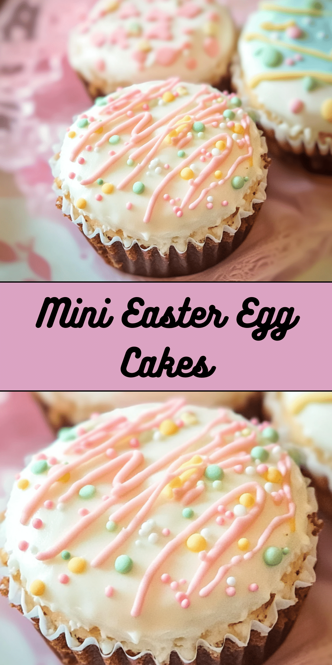 Mini Easter Egg Cakes - Cooking With Blog
