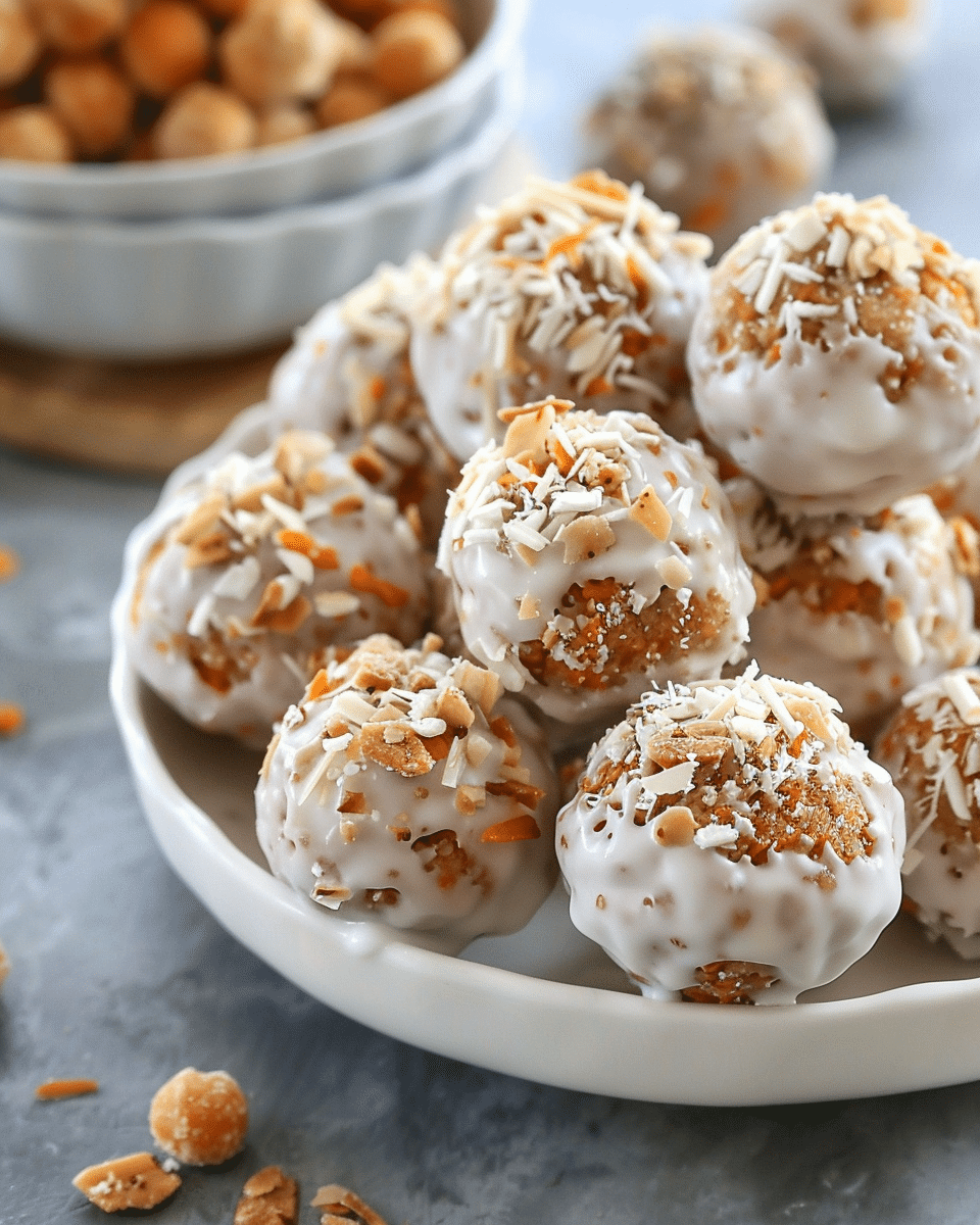 No-Bake Carrot Cake Energy Bites - Cooking With Blog