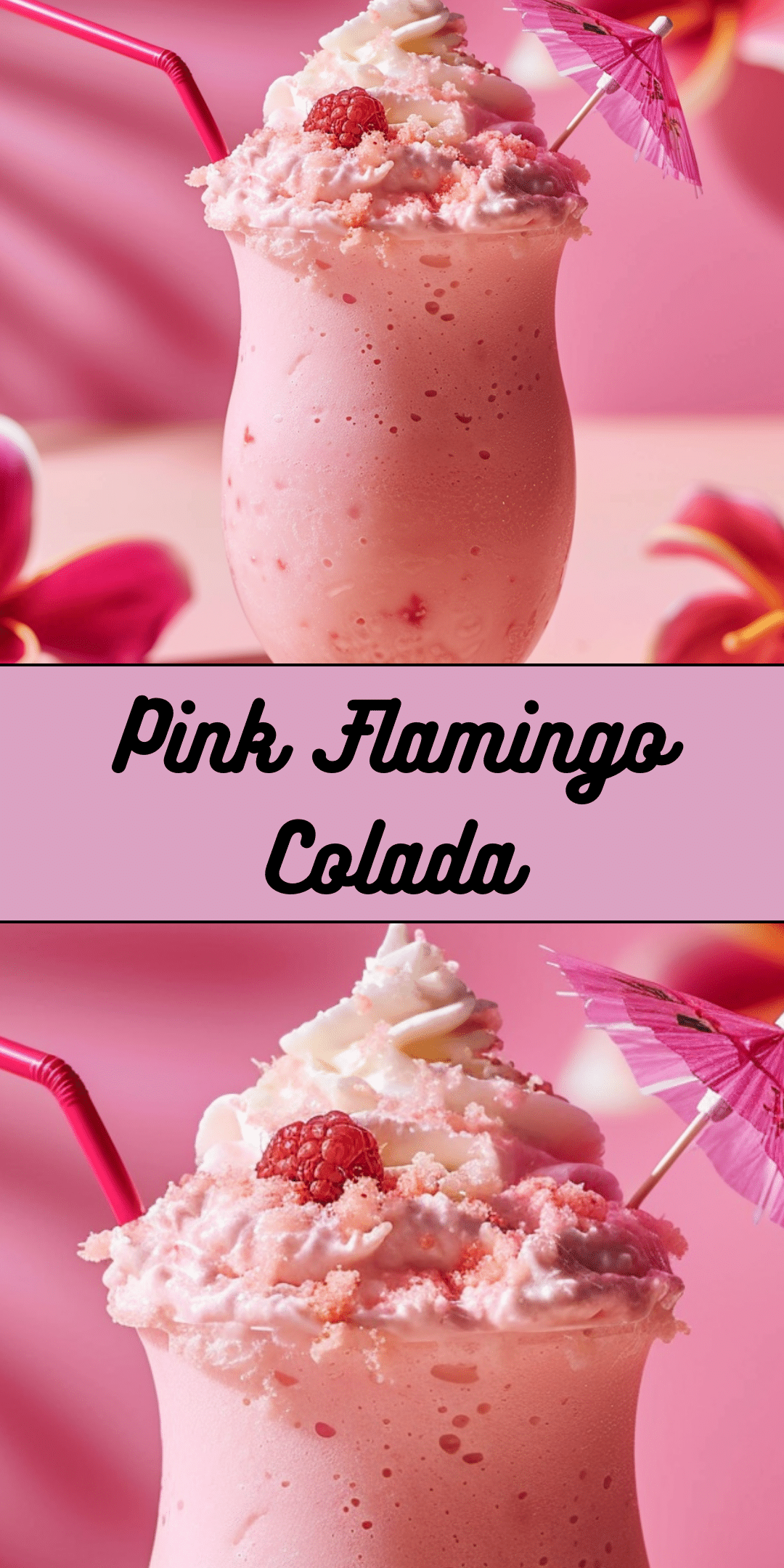 Pink Flamingo Colada - Cooking With Blog