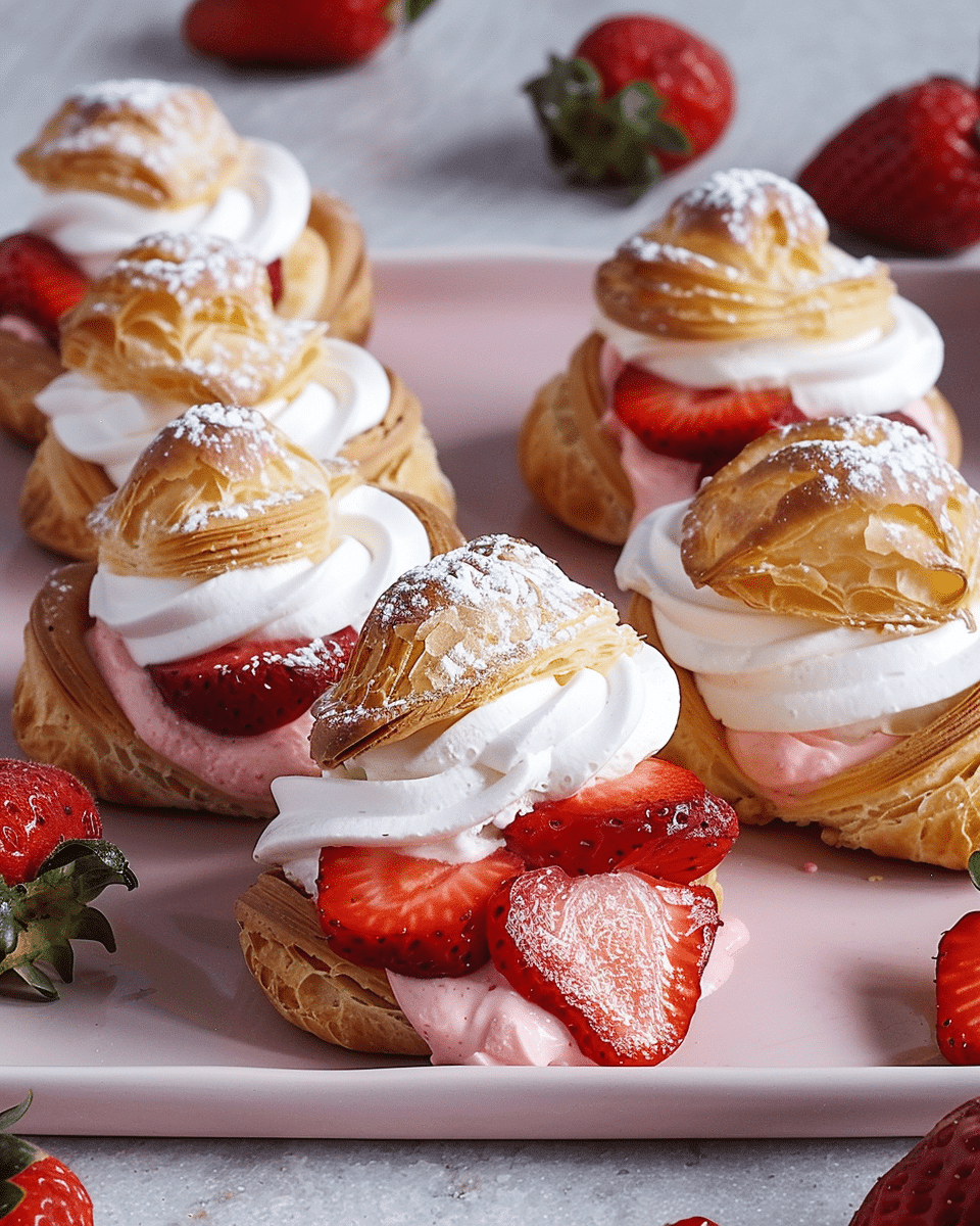 Strawberry Cream Puffs - Cooking With Blog