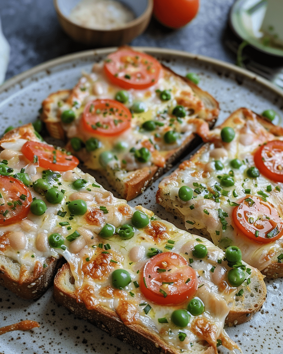 Cheesy Bean Toast - Cooking With Blog