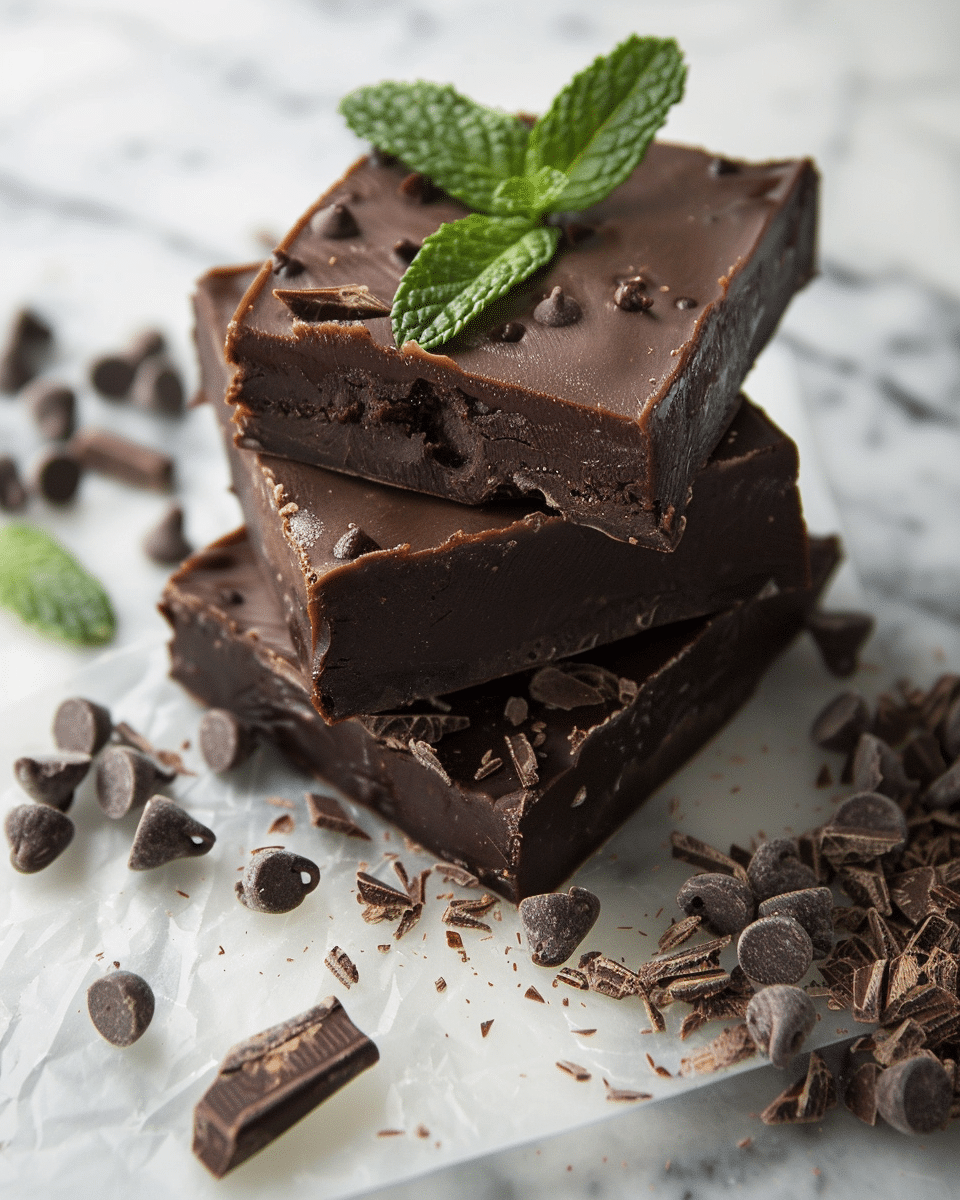 Mint Chocolate Fudge - Cooking With Blog