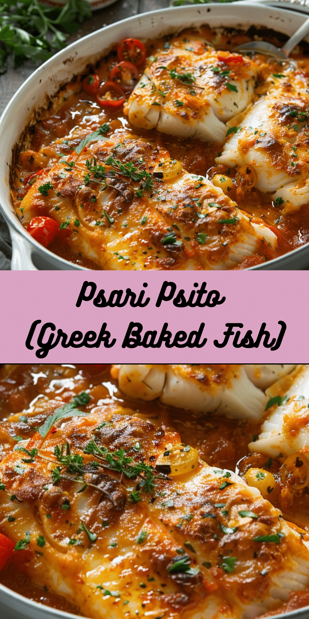 Psari Psito (Greek Baked Fish) - Cooking With Blog
