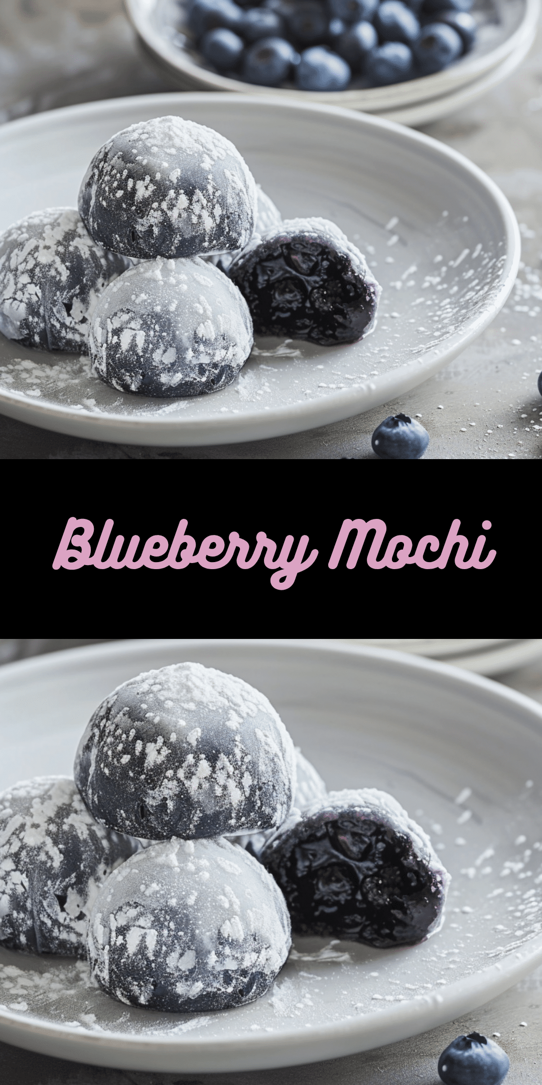 Blueberry Mochi - Cooking With Blog